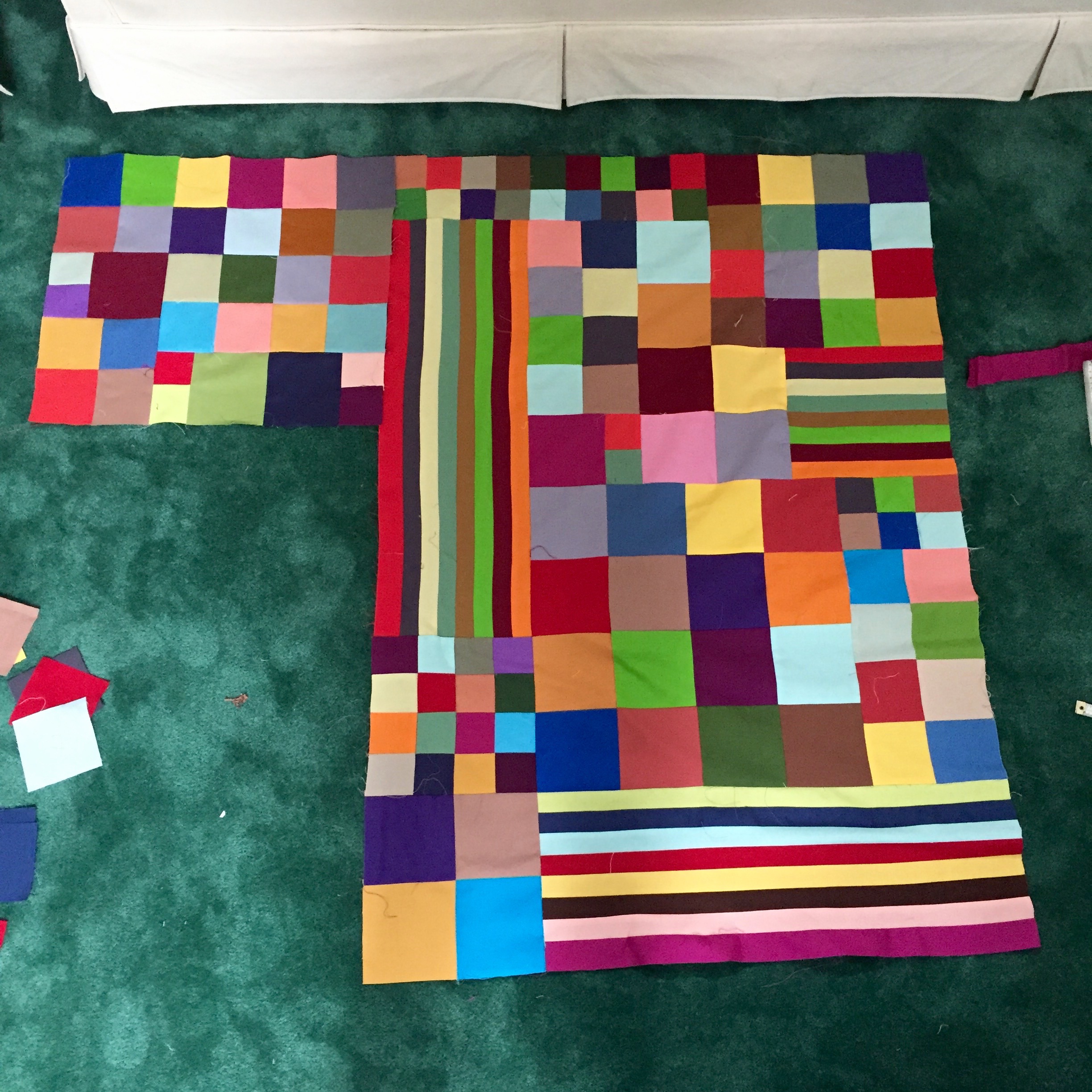 Color Explosion quilt | Sewfrench